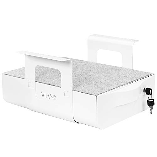 Under Desk Mounted Drawer 16" Under Desk Fingerprint Lock Drawer ...