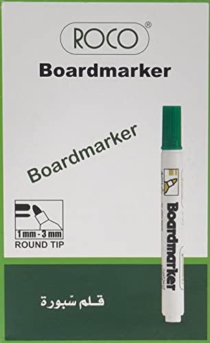 Box Board-marker roco pen green color round tip RQ-29014 price in Saudi ...