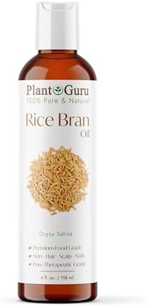Rice Bran Oil 4 fl. oz. – 100% Pure & Natural Carrier Oil for Skin ...