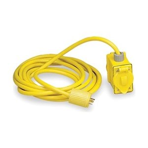 Hubbell SPB2 Pre Wired Portable Outlet Box with 25' Cord and 20A 125V 2 ...