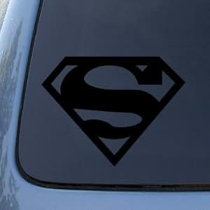 Amazon.com: SUPERMAN - Vinyl Decal Sticker #A1129 | Vinyl Color: Black ...