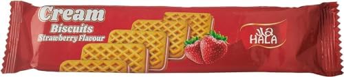 Hala Strawberry Cream Biscuit 24 X 95 g price in Saudi Arabia | Amazon ...