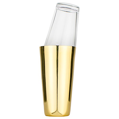 Prince of Scots Professional Series Boston Style Cocktail Shaker ~ Gold ...