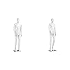 SereneLife Adjustable Male Mannequin Full Body Body-73 Detachable Dress ...