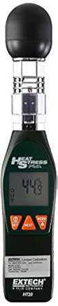 Extech Instruments HT30-NISTL Heat Stress Wet Bulb Globe Temperature Meter with NISTL: Amazon ...