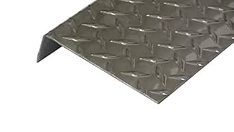 Aluminum Diamond Plate Door Threshold .062 x 1.5 x 5.5 x 39.75 in. w ...