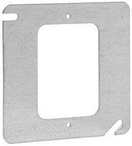 Amazon.com: Crouse-Hinds TP480 Steel 1-Gang Flat Mud Ring 4 Inch x 4 ...