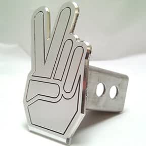 Amazon.com: Peace Bro Peace Sign hand - Trailer Plug Hitch Cover with 5 ...