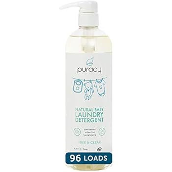 Amazon.com: Puracy Natural Liquid Laundry Detergent, Hypoallergenic ...
