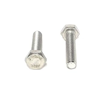 Amazon.com: 1/4-20x1-1/4 Stainless Steel Hex Cap Screws FT Hex Bolts 18 ...