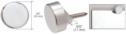 CRL Chrome Round Mirror Clip – Set – BigaMart