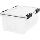 Amazon.com: IRIS Weathertight Storage Box, 19 Quart - Clear: Home & Kitchen