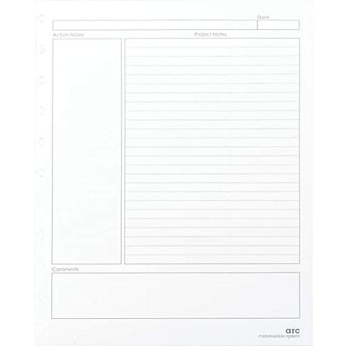 Arc Staples System 11 X 8 5 White Paper Refill Planner Project arc-staples-system-11-x-8-5-white-paper-refill-planner-project