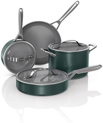 سعر Ninja NeverStick Ceramic Pro 7-Piece Cookware Set, Non-Stick Pots ...