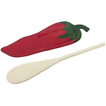 Amazon.com: Spicy Hot Chili Pepper Kitchen Spoonrest Trinket Tray ...