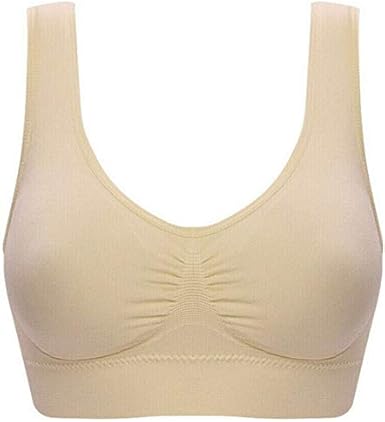 Mega_JumbleSale® Women's Lady Lara Smooth Seam Free Gym Top Support Bra ...