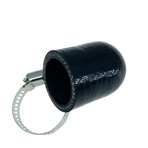 Bekelan 1" (25mm) Black Universal Reinforced Silicone Coolant Cap With ...