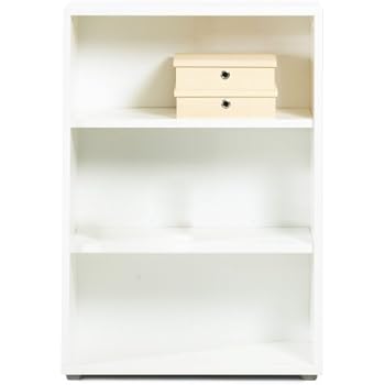 Amazon.com: Tvilum Fairfax Short Wide Bookcase, White: Kitchen & Dining