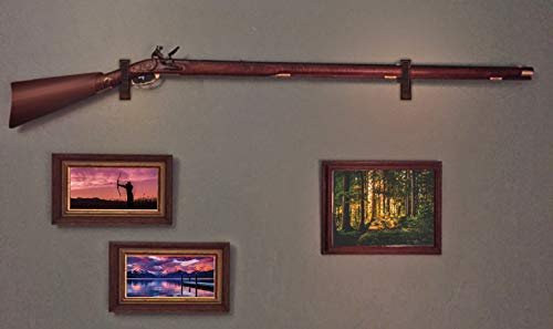 TESLYAR Gun Rack Wall Mount Hold Up Displays Horizontal Gun Rack and ...