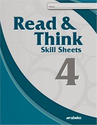 Read and Think 4 Skill Sheets - Abeka 4th Grade 4 Reading Comprehension ...