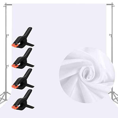 10 x 8 FT White Backdrop Photography Background Chromakey Cloth, Pure ...
