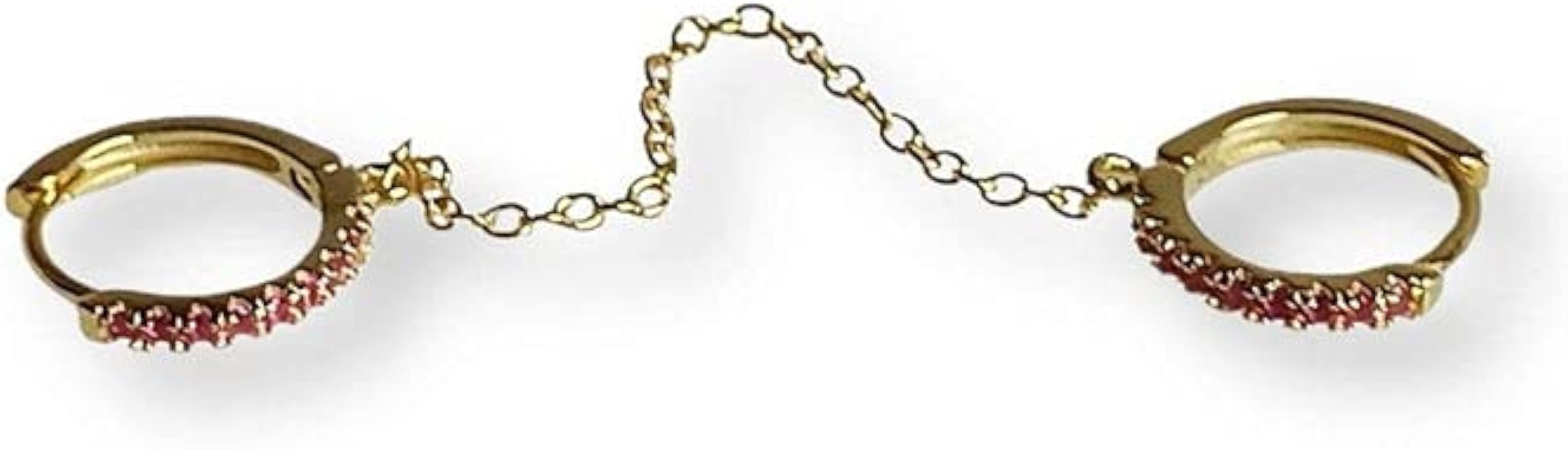 Orecchini Manetta Manette, Orecchini Doppio Cerchio Oro Donna ...