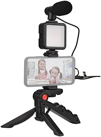 vlog kit,Smartphone Vlog Kit Mini LED Video Light + Cardioid Microphone ...