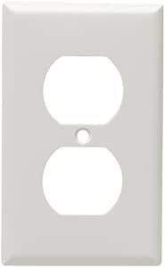 EATON 2132W-SP-L (White) 1-Gang Standard Duplex Wall Plate - Switch ...