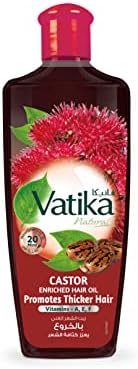 Vatika Naturals Castor Enriched Hair Oil Promotes Volume & Thickness ...