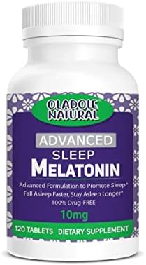 Oladole Natural Advance Sleep Melatonin with Vitamin B6 Helps You Fall ...