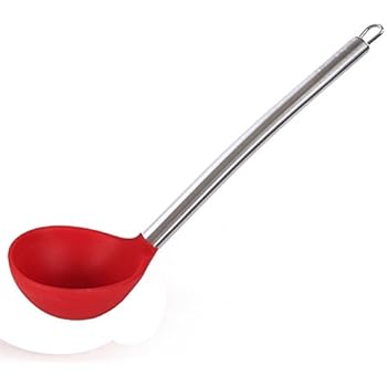 Amazon.com: Cuisipro Silicone Ladle, 12.25-Inch, Red: Kitchen & Dining