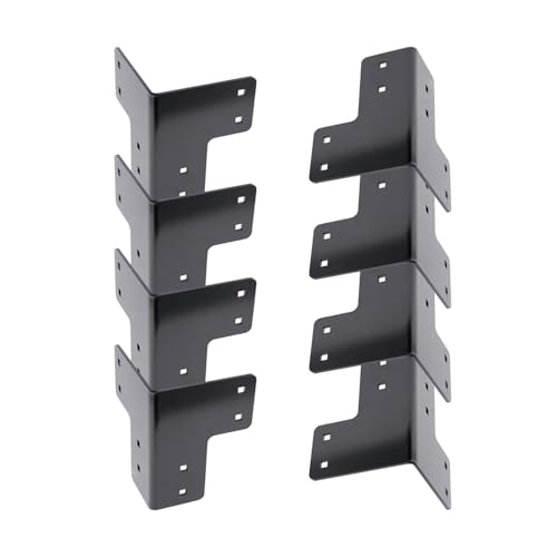 Supllueer 8 Pcs Workbench Corner Brackets 5mm Right Angle Sturdy Steel ...