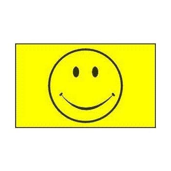 Amazon.com : Happy Face (Smiley yellow) Flag: 3x5ft poly : Outdoor ...