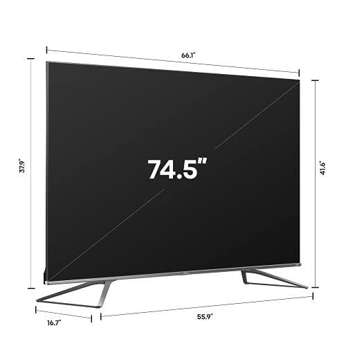 Hisense ULED 8K Premium 75U800GR Quantum Dot QLED Series 75-Inch Native ...