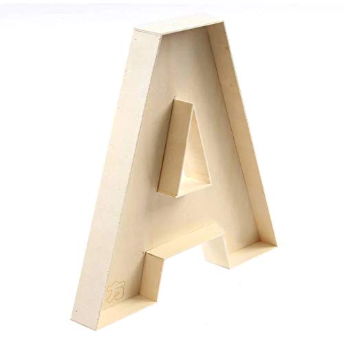 Handmade Crafts Wooden Fillable Letter A, fillable Letter Box A-Z in ...