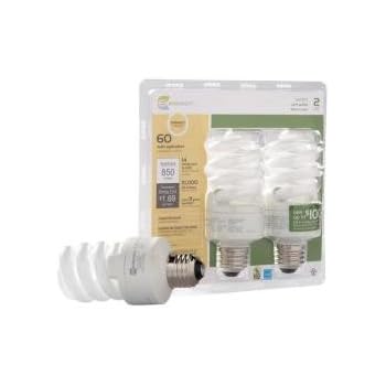 PureSpectrum 20W Fully Dimmable Spiral CFL (Pack of 6) Warm 2700K Light ...