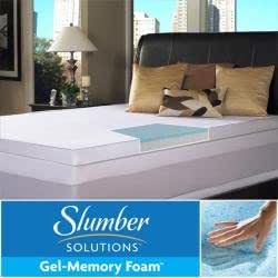 Amazon.com: Slumber Solutions Gel Select 3 Inch Memory Foam Mattress ...