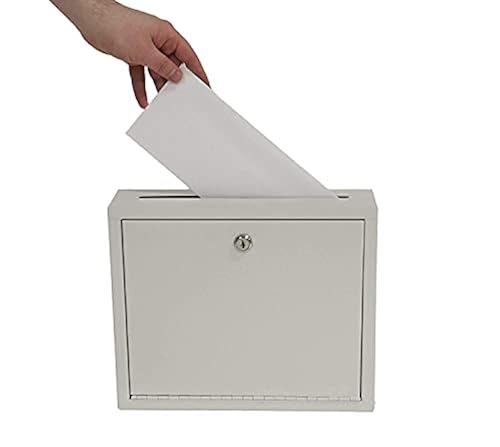 Adir Corp. Multi Purpose Deluxe Steel Donation Box - Drop Box (10" x 3 ...
