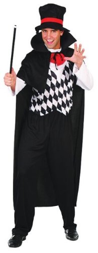 Parties Unwrapped Magician Harry Houdini 4pc Mens Fancy Dress Costume ...