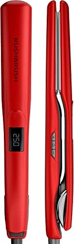 Rush brush X2 Max Straightener Red Titanium Plates , 250°C , 18 Heat ...