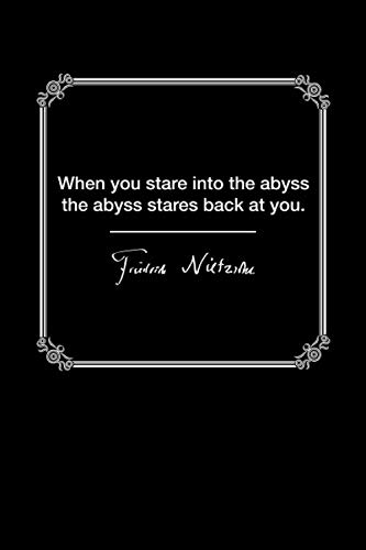Amazon.com: When You Stare Into The Abyss ~ Friedrich Nietzsche: Quote ...