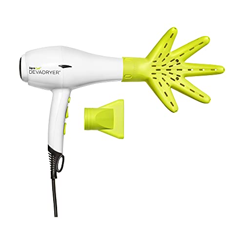 DevaCurl DevaDryer, Ionic Hairdryer with Universal Diffuser for All ...