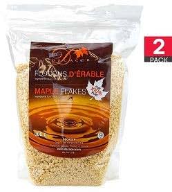 Decacer Canadian Maple Flakes (2 x 800 g), All Natural,100% Pure Maple ...