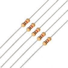 Set of 100 Pieces 0.33 (0R33) Ohm 1/4W (0.25W) 5% Carbon Film Resistor ...