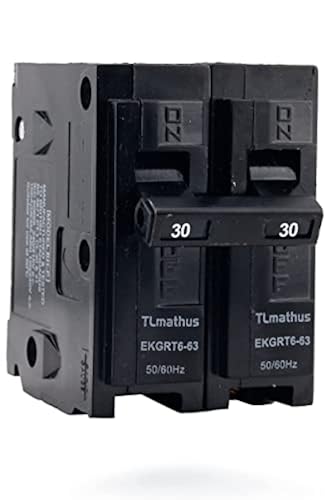 30 Amp 2 Pole Type QP Circuit Breaker Plug-in Mount Standard Miniature ...
