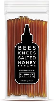 Bees Knees Salted Honey Sticks, 50 Sticks, 1 tsp Each, Wildflower Honey ...