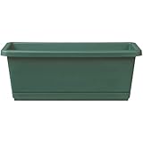 Amazon.com : Countryside Flower Box Planter, White, 24-Inch : White ...