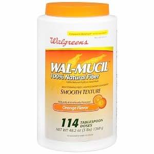Amazon.com: Walgreens Wal-Mucil 100% Natural Psyllium Seed Husk Bulk ...