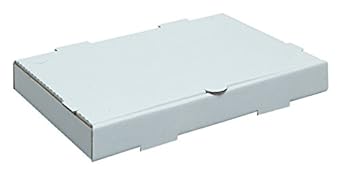 Amazon.com: W PACKAGING WPSY138KW 13x8 White/Kraft Plain Rectangle Pizza Box, 1-5/8" Deep, B ...