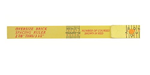 Rhino Rulers 55115 Oversize Brick Spacing Ruler